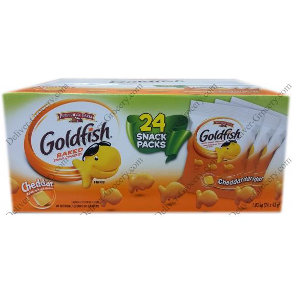Pepperidge Farm Goldfish Baked Snack Crackers, 24 x 43 g - Deliver ...