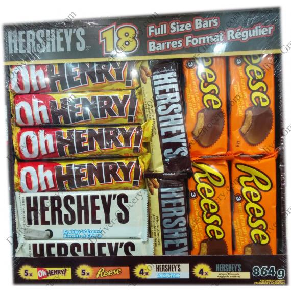 HERSHEYS Variety Pack, 18 bars - Deliver-Grocery Online (DG), 9354-2793 ...