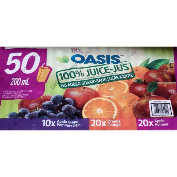 Oasis Assorted Juice, 50 x 200 ml - Deliver-Grocery Online (DG), 9354 ...