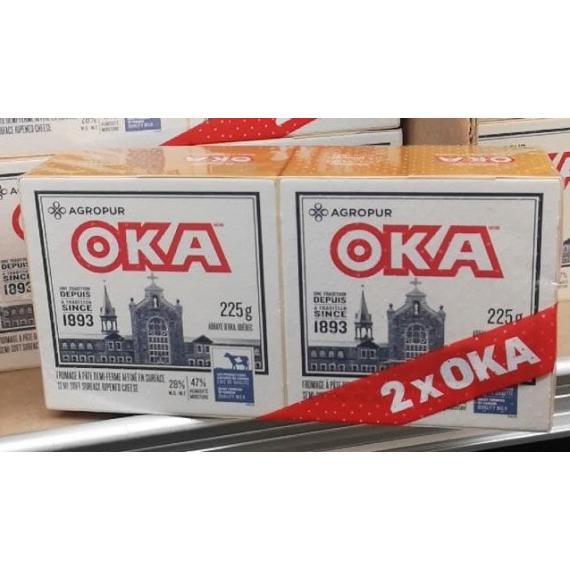 OKA Semi-Firm Cheese 2 x 225 g - Deliver-Grocery Online (DG), 9354-2793 ...