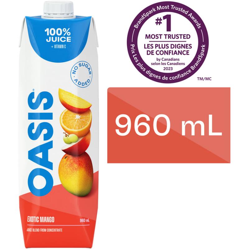 OASIS Exotic Mango Fruit Juice, 960 ml - Deliver-Grocery Online (DG ...