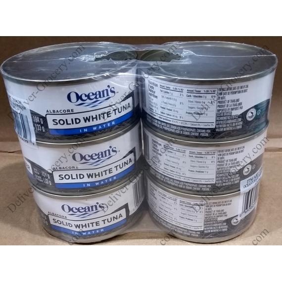 Oceans Solid White Tuna in Water 6 x 184 g - Deliver-Grocery Online (DG ...